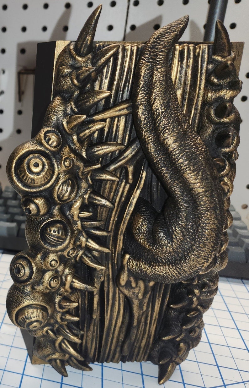 Mimic Book Nook - Fantasy Book Shelf Decor - Book Lovers Gift - Horror ...