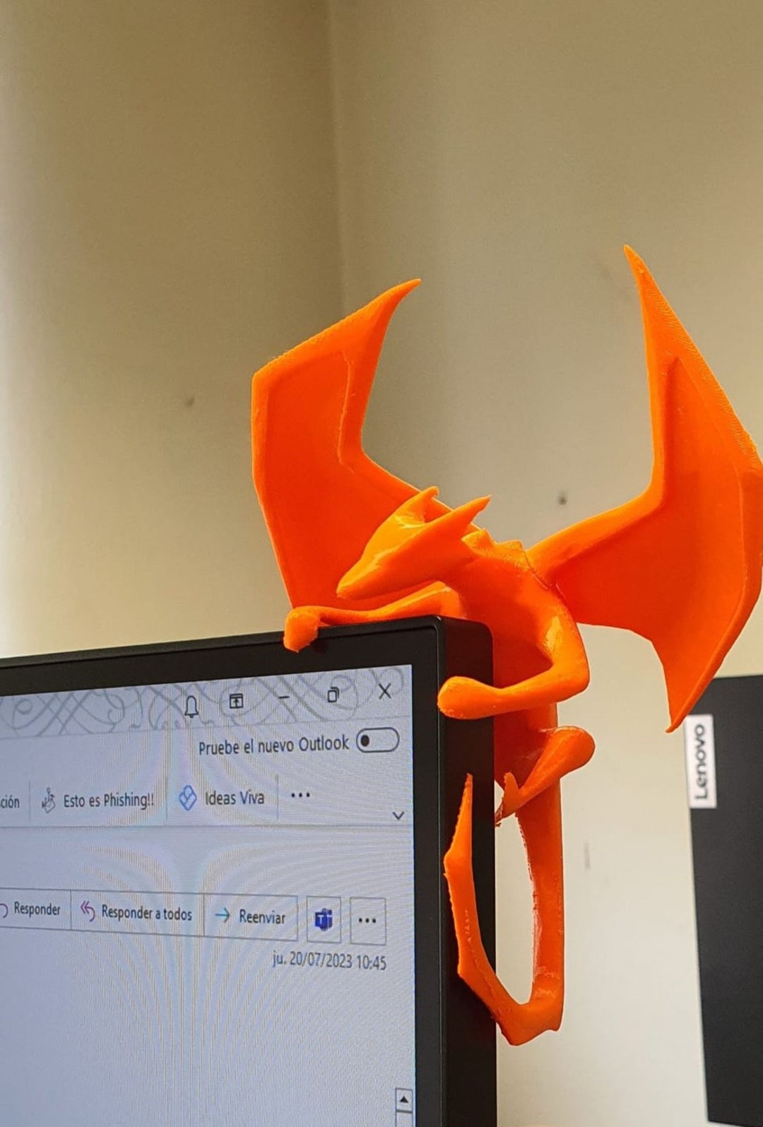 Custom Hanging Dragon Computer Monitor Decor - Etsy