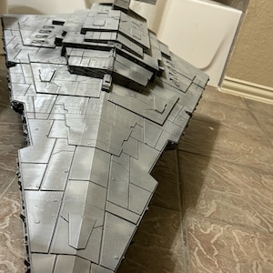 47" Long Imperial Star Destroyer Ship Kit With Stand - 1/1300 Scale ...