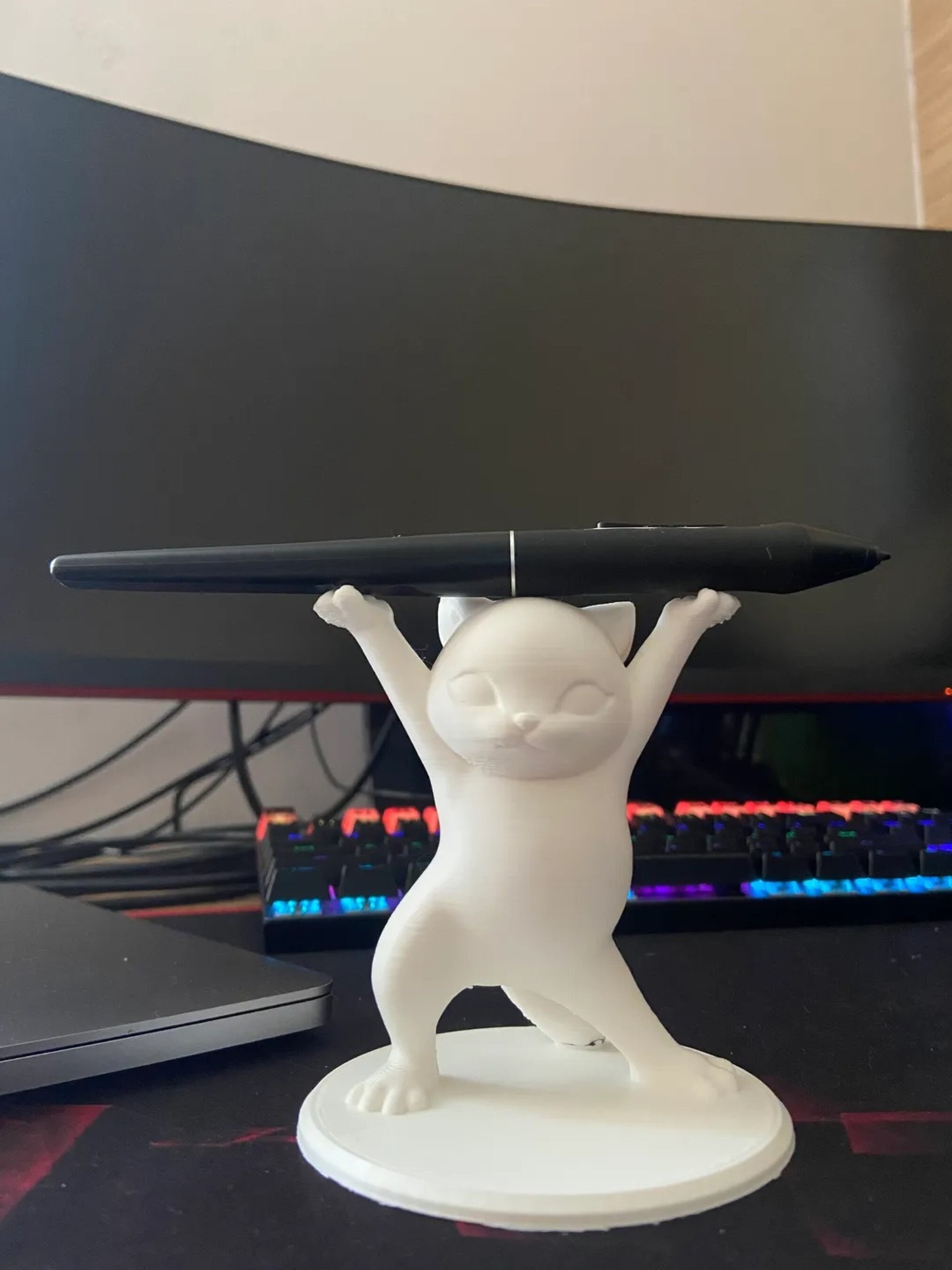 Stand up Kawaii Kitty Cat! Pen Holder - Etsy