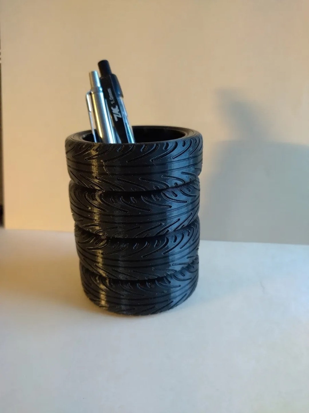 Stack of Tires Pen Holder - Fathers Day Gift - Pen Stand - Desk ...