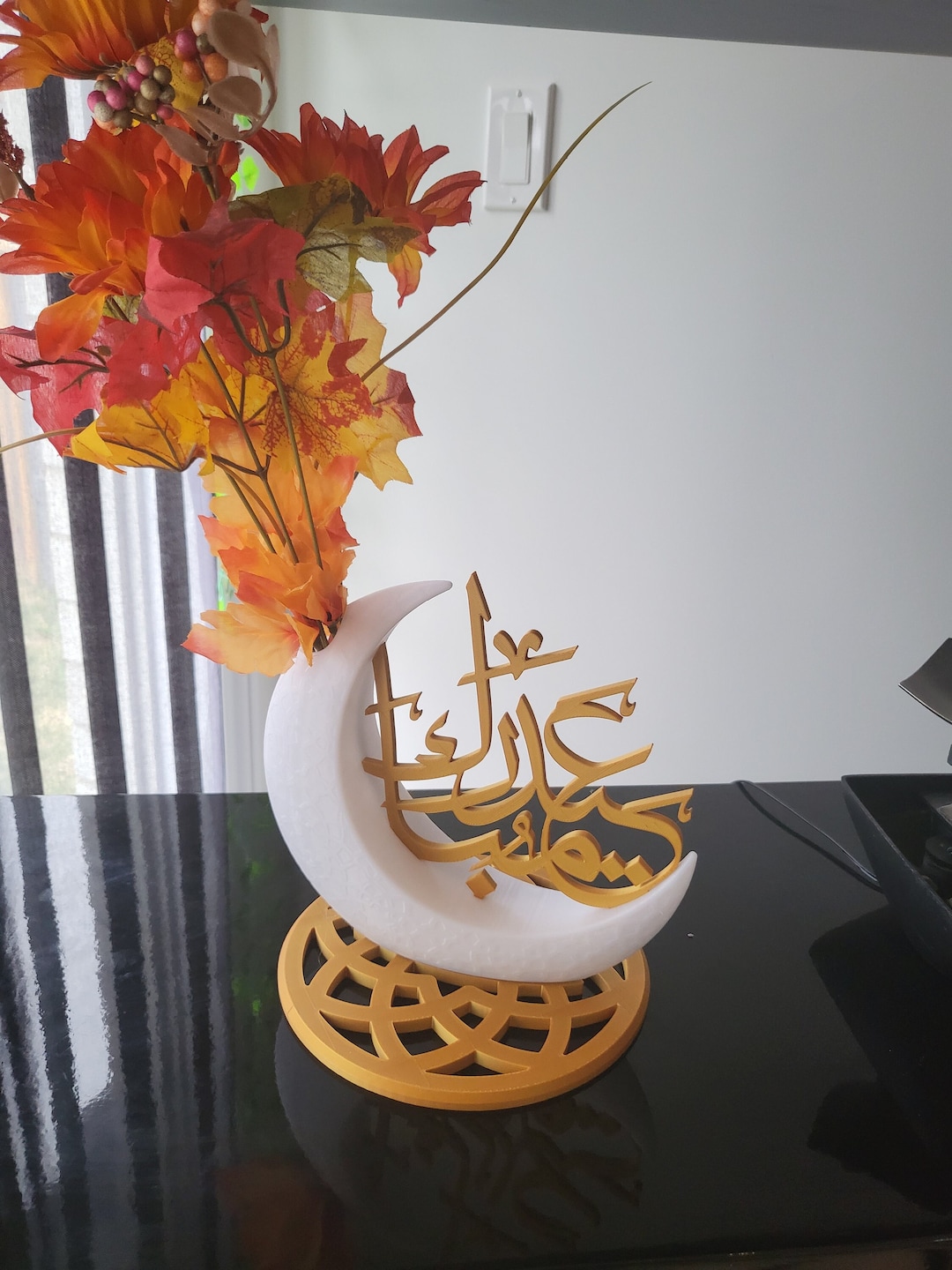 Eid Mubarak Crescent Moon Vase - Eid Decor - Ramadan Home Decors ...