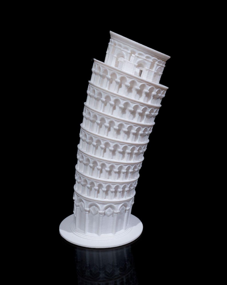 Tower of Pisa Replica 11" Tall - Mini City Miniatures - Italy Decor ...