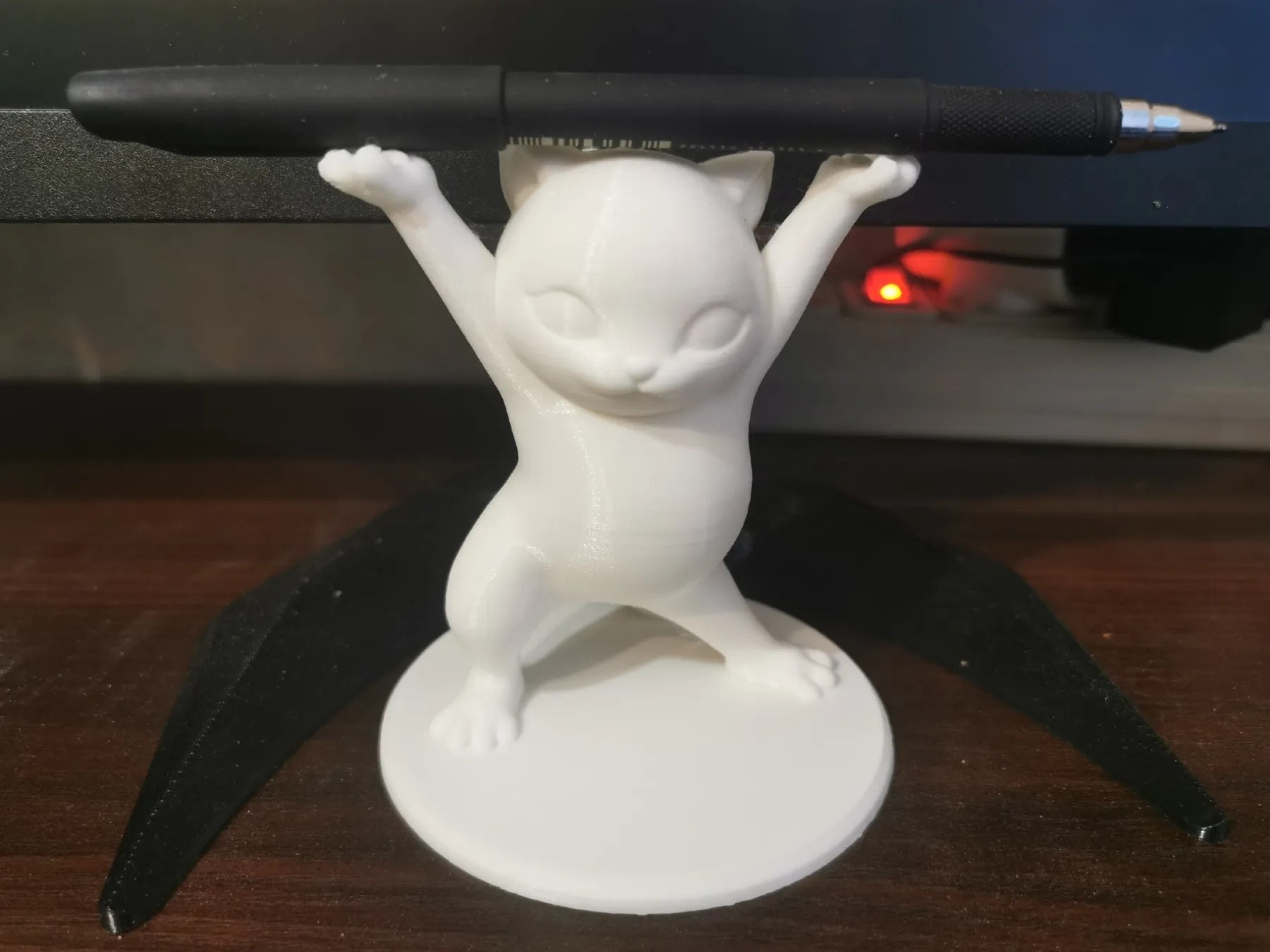 Stand up Kawaii Kitty Cat! Pen Holder - Valentines Day Gift - Etsy