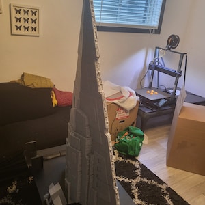 47" Long Imperial Star Destroyer Ship Kit With Stand - 1/1300 Scale ...