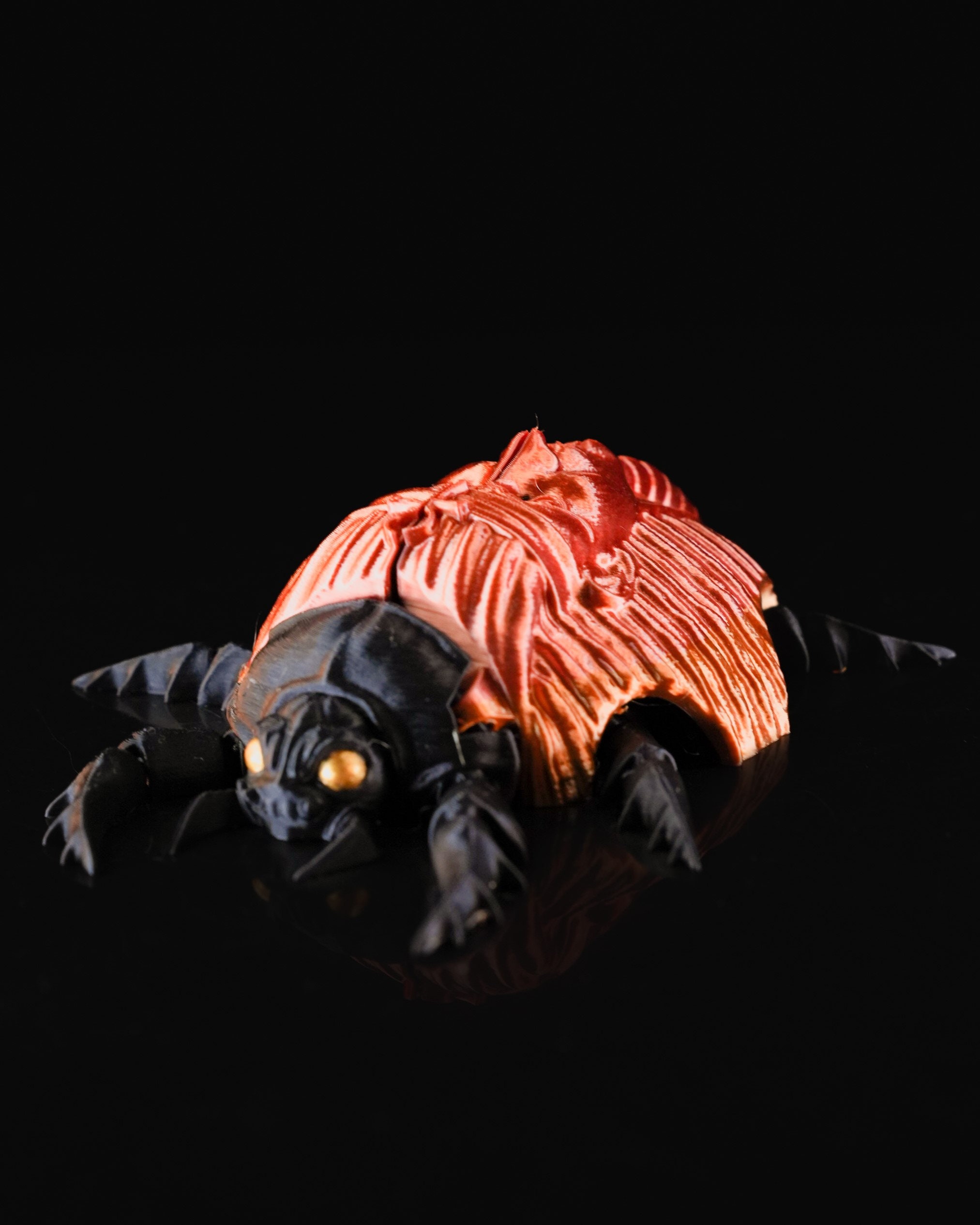 Golden Scarab Articulating Fidget Toy Customize Beetle and - Etsy