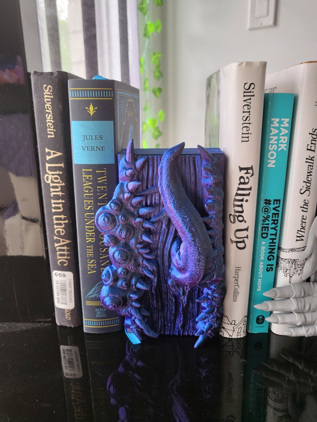 Mimic Book Nook - Fantasy Book Shelf Decor - Book Lovers Gift - Horror ...