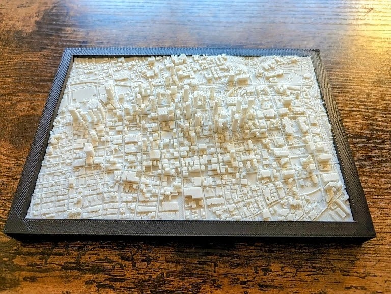 Los Angeles California USA 3D City Map - Custom Wall Art - 3D Street ...