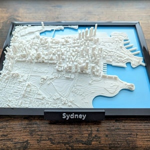 Sydney Australia 3D City Map - Custom Wall Art - 3D Street Map - Home ...