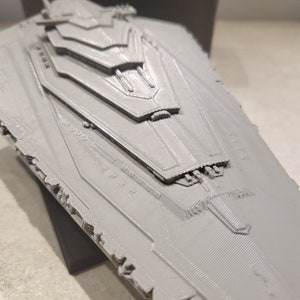 Resurgent Star Destroyer Ship With Stand 1/9000 Scale , 11" Inches Long ...