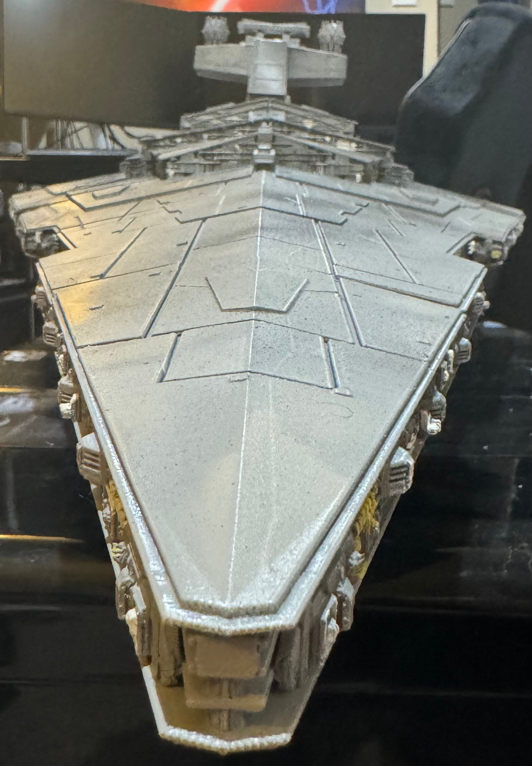 47" Long Imperial Star Destroyer Ship Kit With Stand - 1/1300 Scale ...