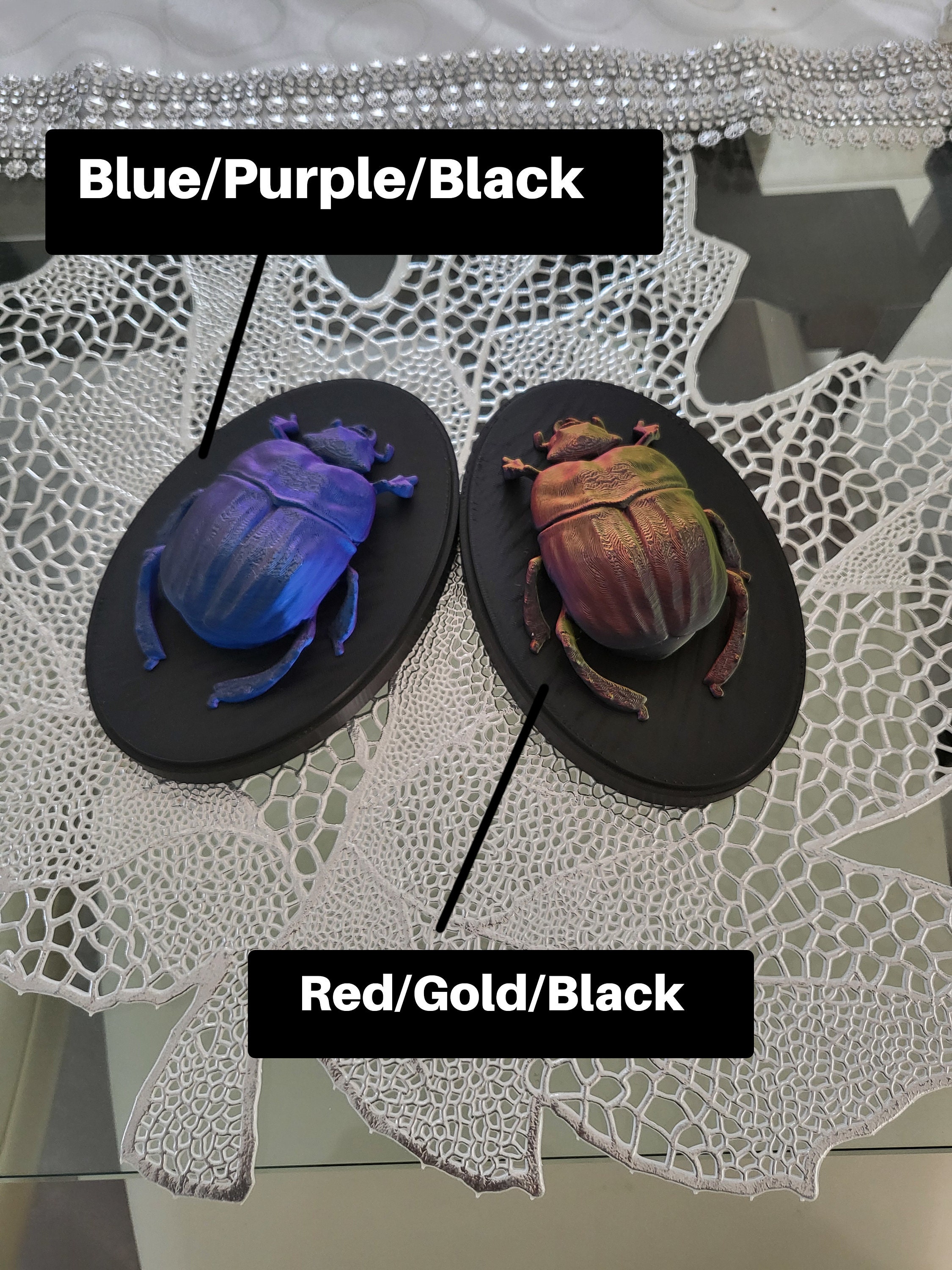 Scarab Beetle Wall Display Figure 2-pack - Etsy