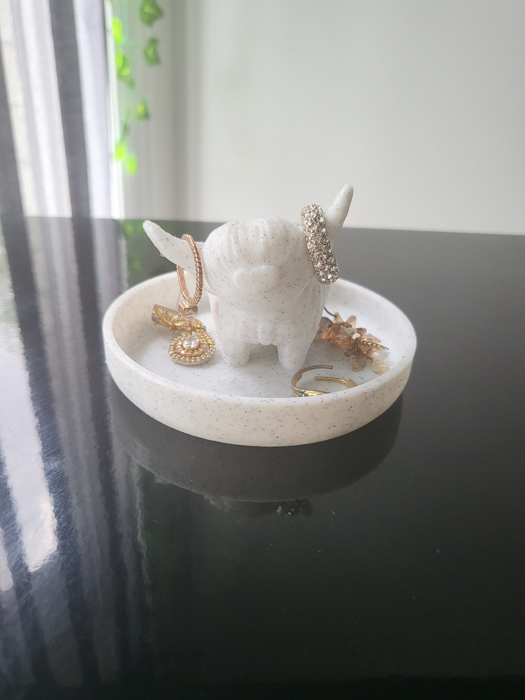 Highland Cow Ring Holder - Personalized Jewelry Dish - Jewelry ...