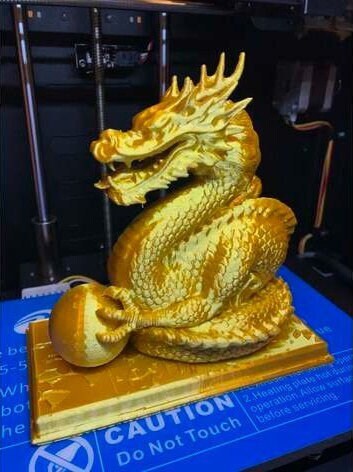 Mythical Dragon Statue Holding Fantasy Orb, Chinese New Year Dragons ...
