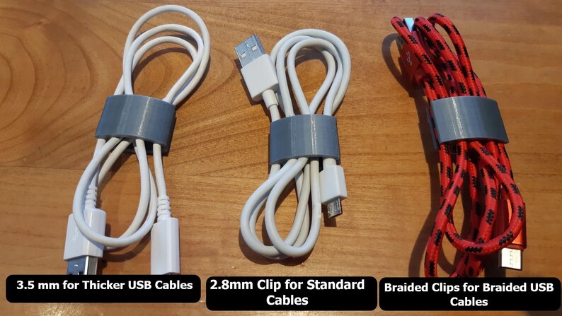 USB Cable Organizer Clip Holder - Cord Organizers - Cable Keeper ...