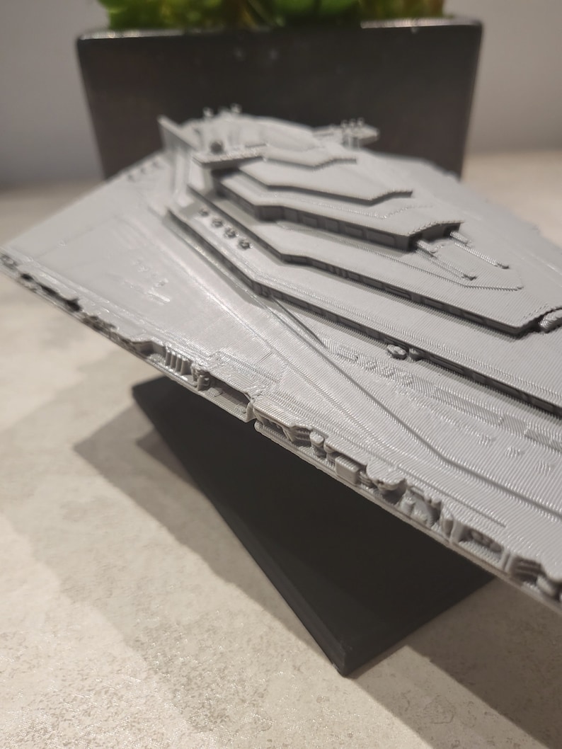 Resurgent Star Destroyer Ship With Stand 1/9000 Scale , 11" Inches Long ...