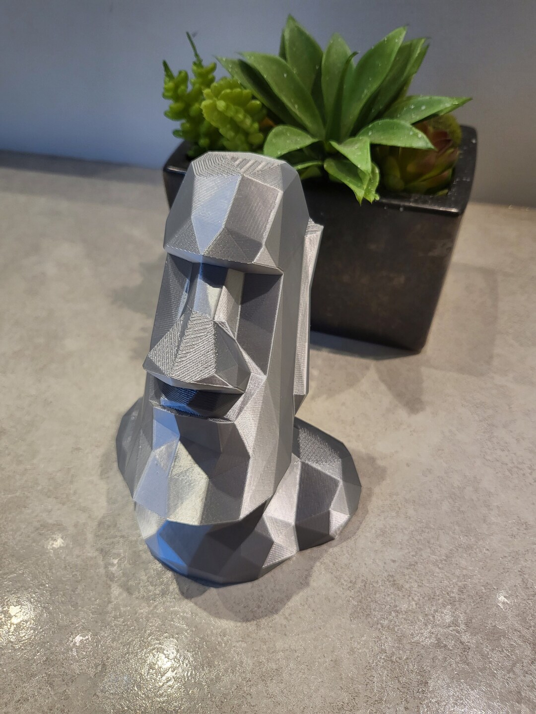 Moai Head Statue Figure Monolith - Unique Home Decor - Tiki Gift - Etsy