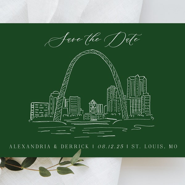St. Louis Skyline Invitation - Etsy