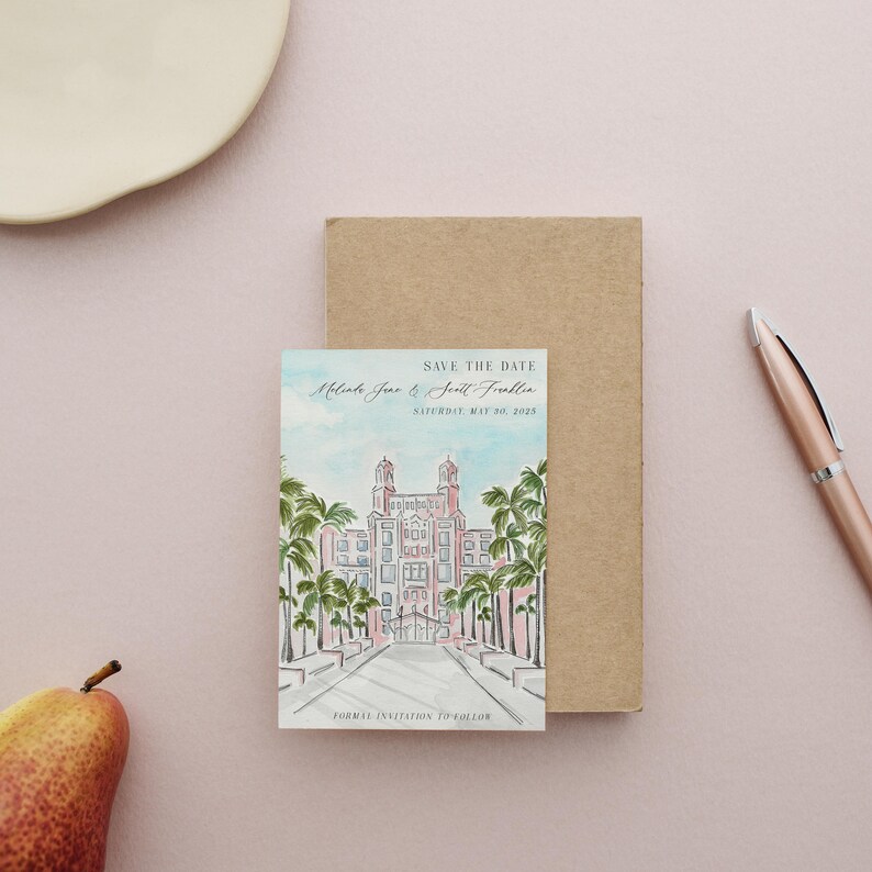 Florida Save the Date Template, Don Cesar Custom Save the Date, St Pete ...