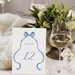Blue Bow Wedding Table Numbers, Editable Table Number Template, Blue ...
