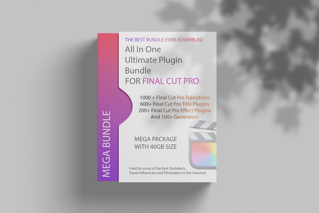 40GB Final Cut Pro Plugin Bundle: 1500+ Transitions, Titles, Effects - Etsy