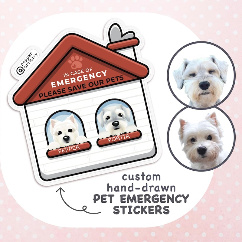 Pet Fire Window Stickers - Etsy UK