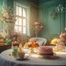 Afternoon Tea and Sweets Digital File, Background, Backdrop, for ...