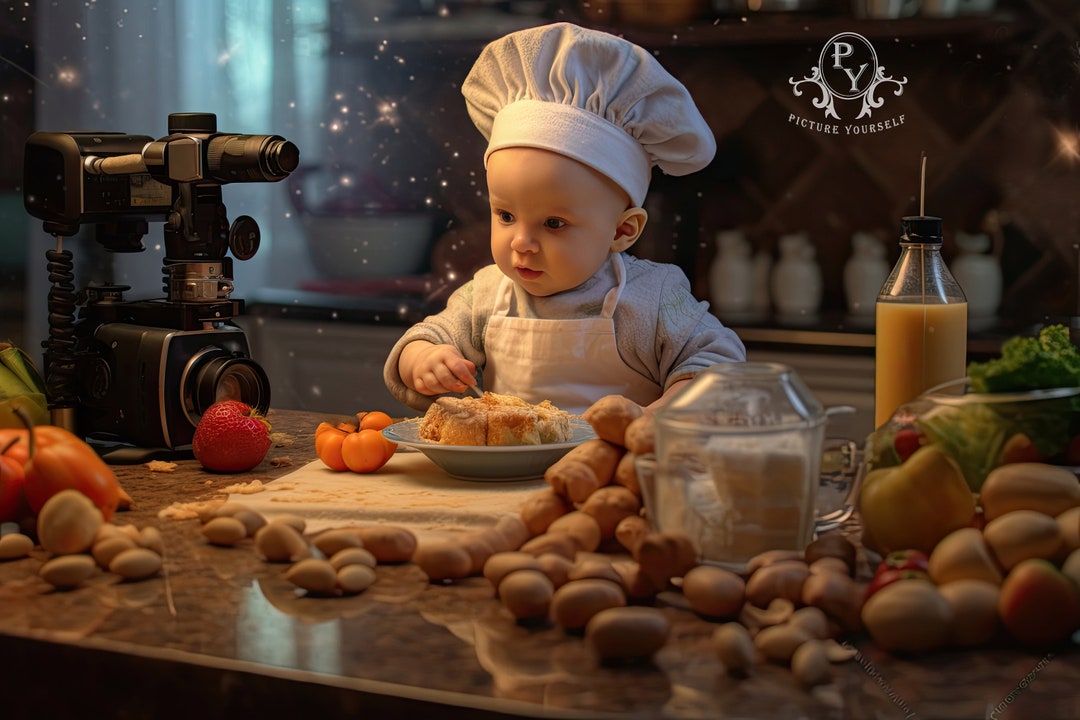 Cute Master Chef - Digital File, Background, Backdrop, for Composite ...