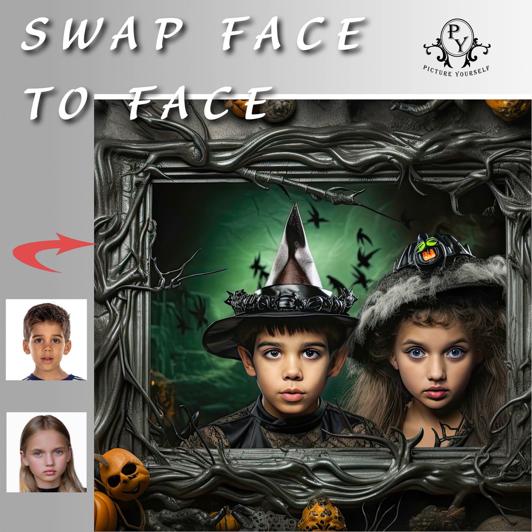 Halloween Kids - Swap Faces, Custom Portrait, Personalised Image With ...