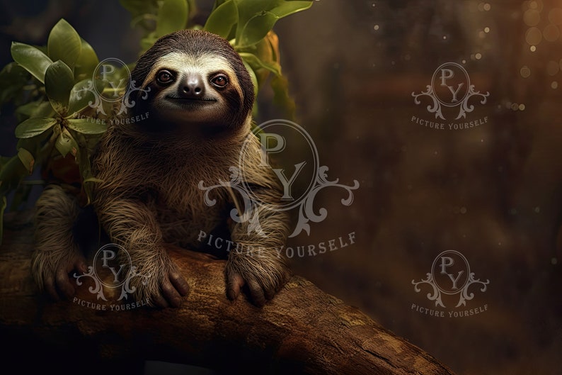 My Sloth Friend Digital File, Background, Backdrop, for Composite ...