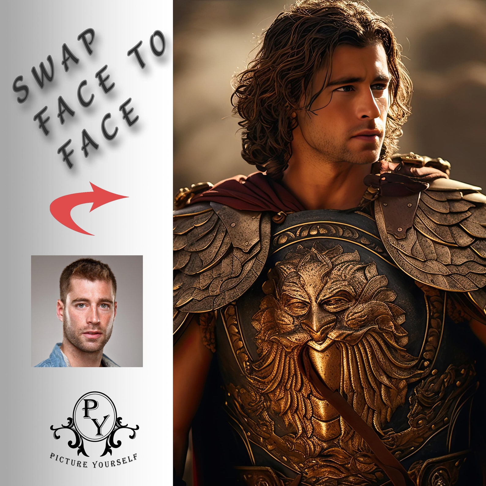 Alexander the Great Swap Faces Custom Portrait - Etsy