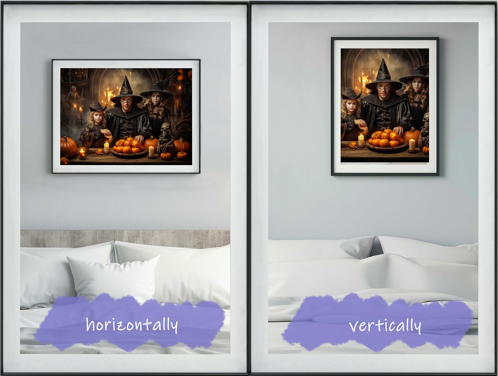 Halloween Family - Swap Faces, Custom Portrait, Personalised Image With ...