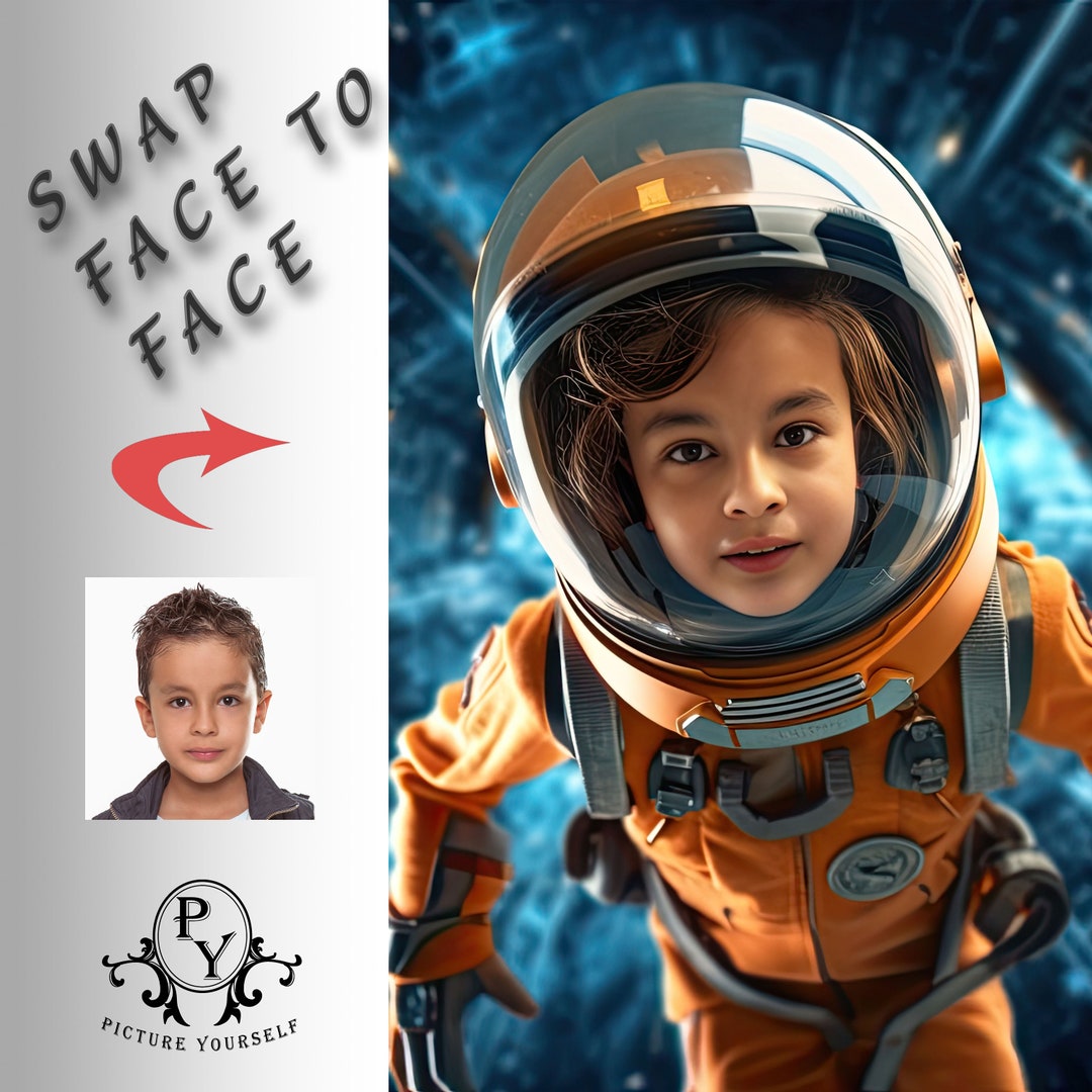 Lost in Space - Swap Faces, Custom Portrait, Personalised Image With Your Photo, Digital File ...