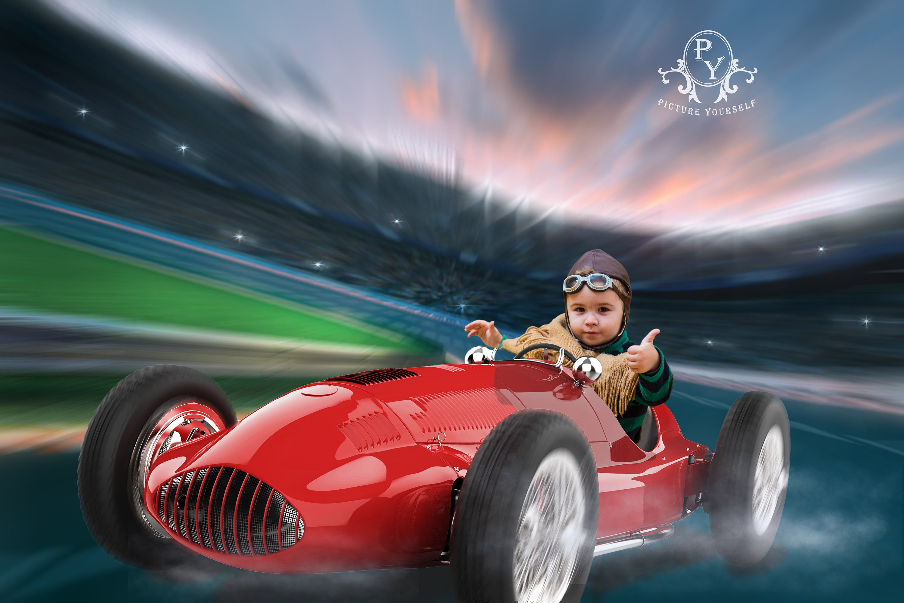 Driving a Race Car - Digital File, Background, Backdrop, for Composite ...
