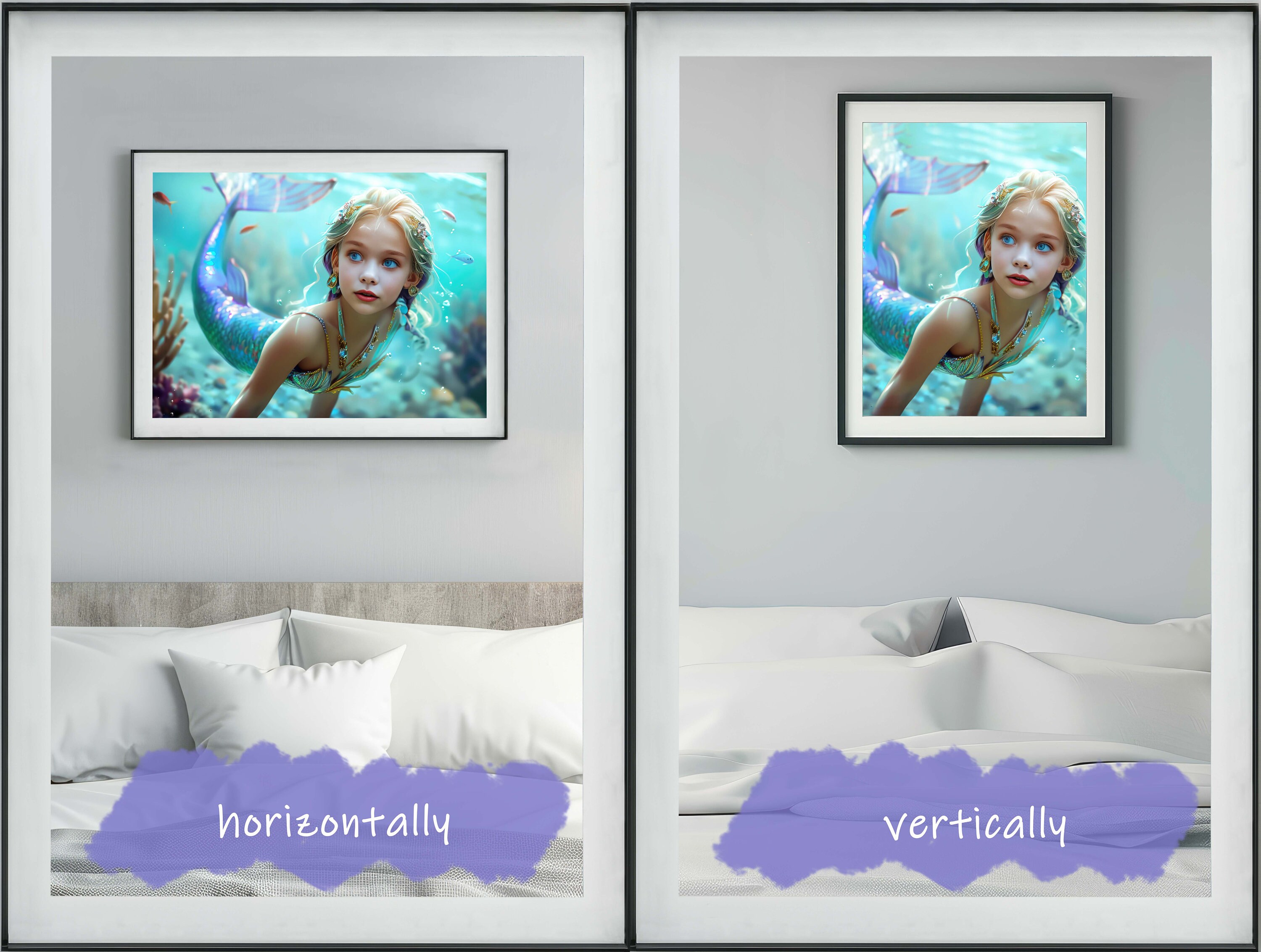 Mermaid - Swap Faces, Custom Portrait, Personalised Image With Your ...