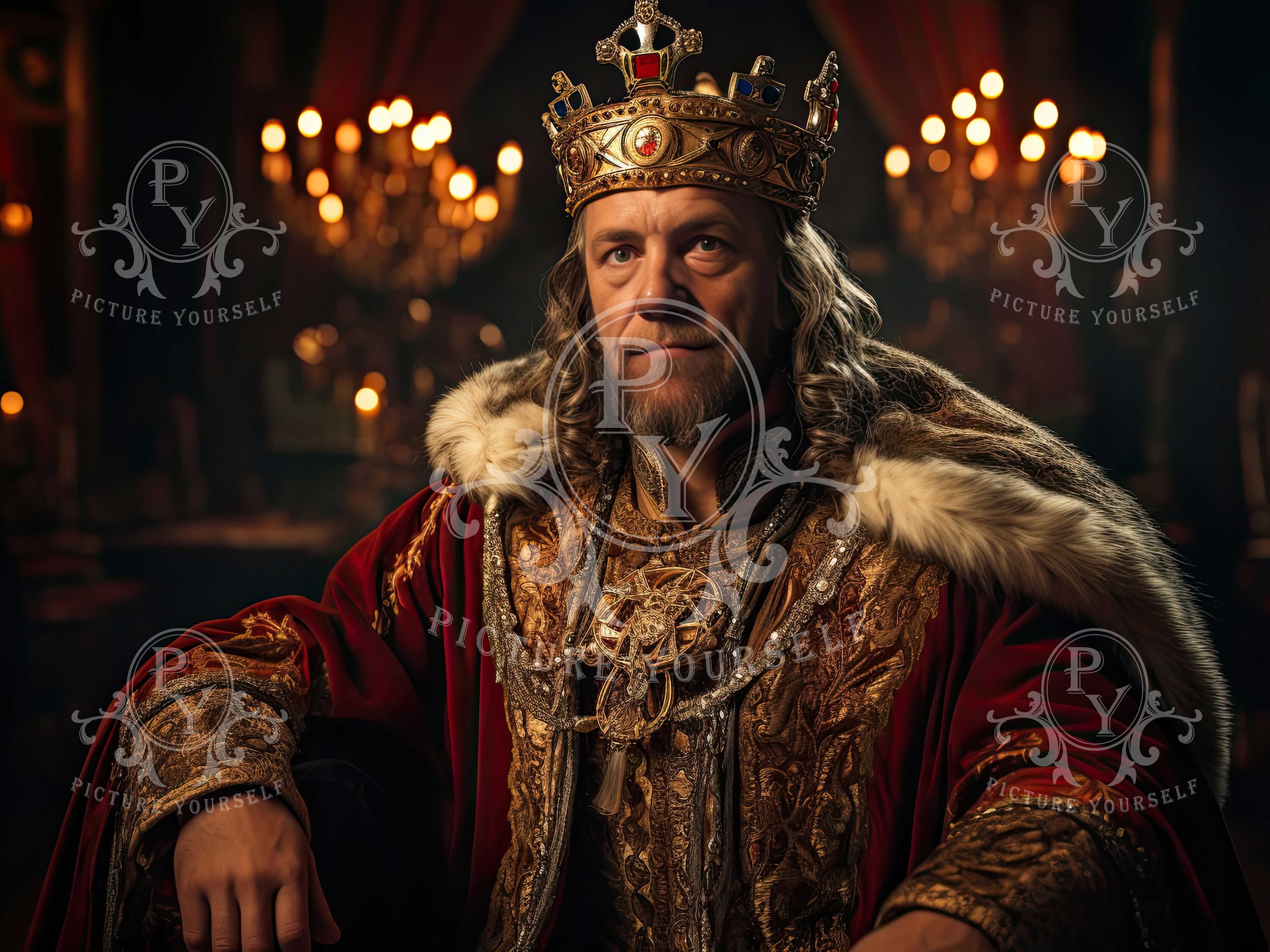 King Swap Faces, Custom Portrait, Personalised Image With Your Photo ...