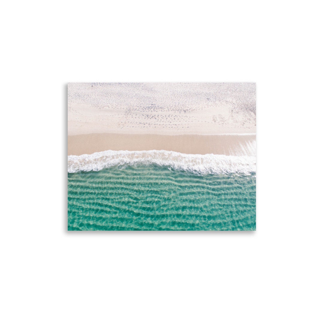 Stunning Blue Ocean Waves Wall Art Poster Coastal Decor Must-have: Blue ...