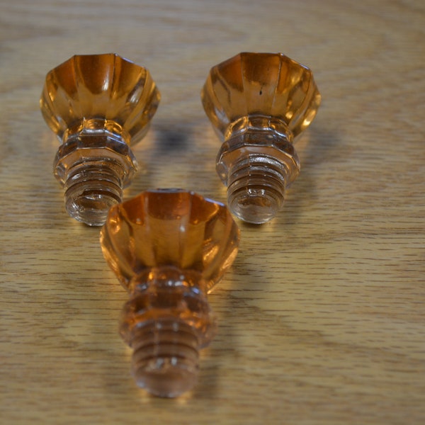 Amber Glass Knobs - Etsy