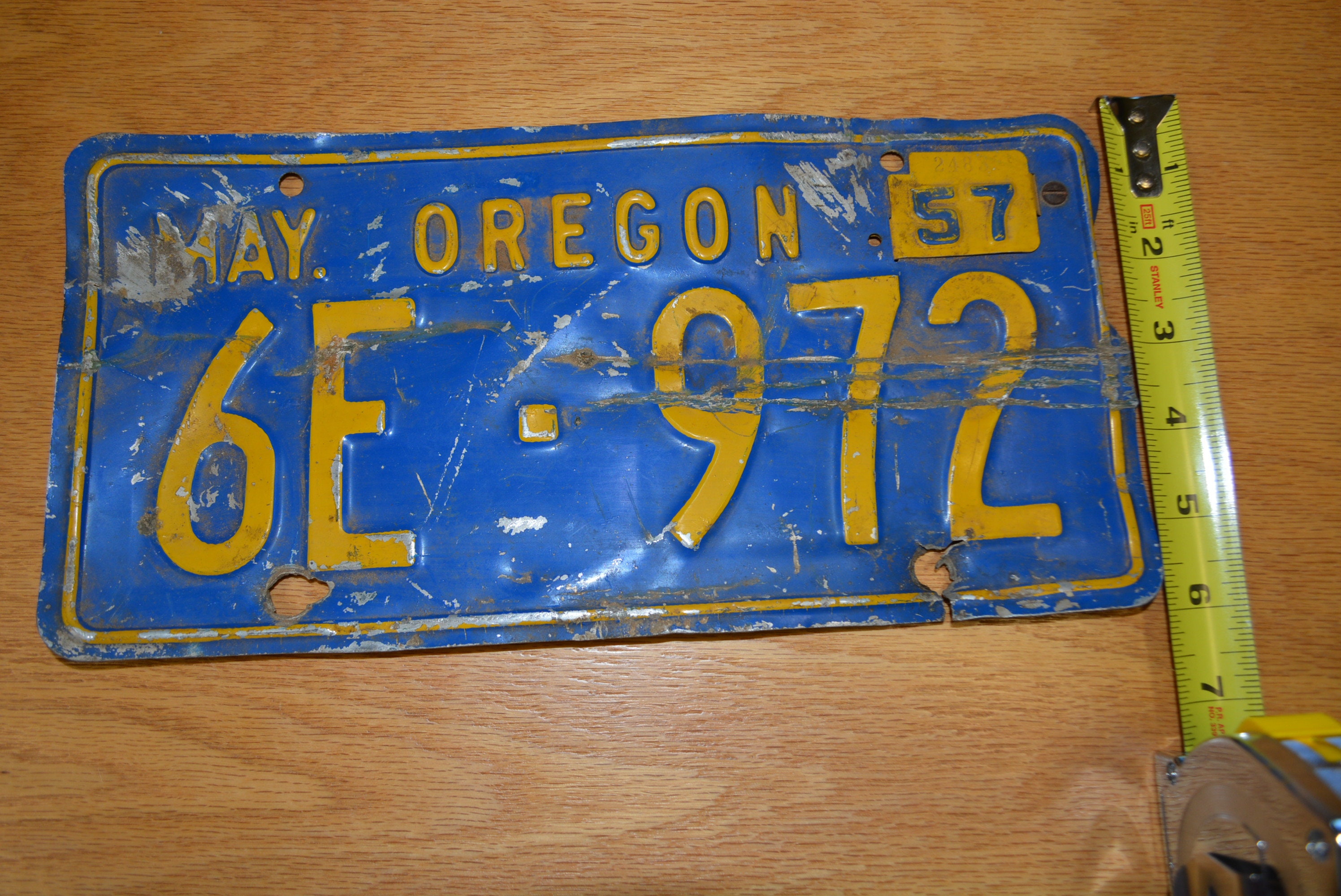 1957 OREGON License Plate - Etsy