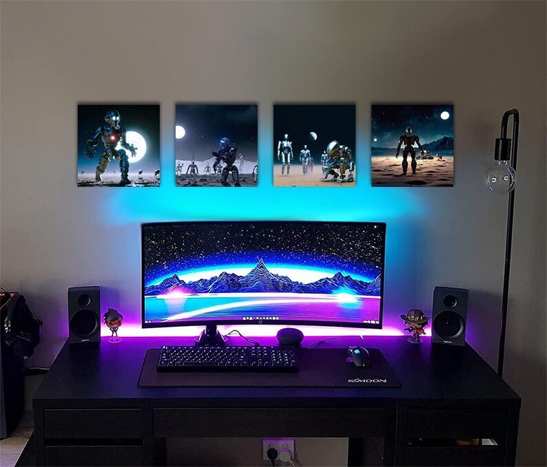 Square Art Print Game Room Wall Decor Office Printable Wall Art 8x8 ...