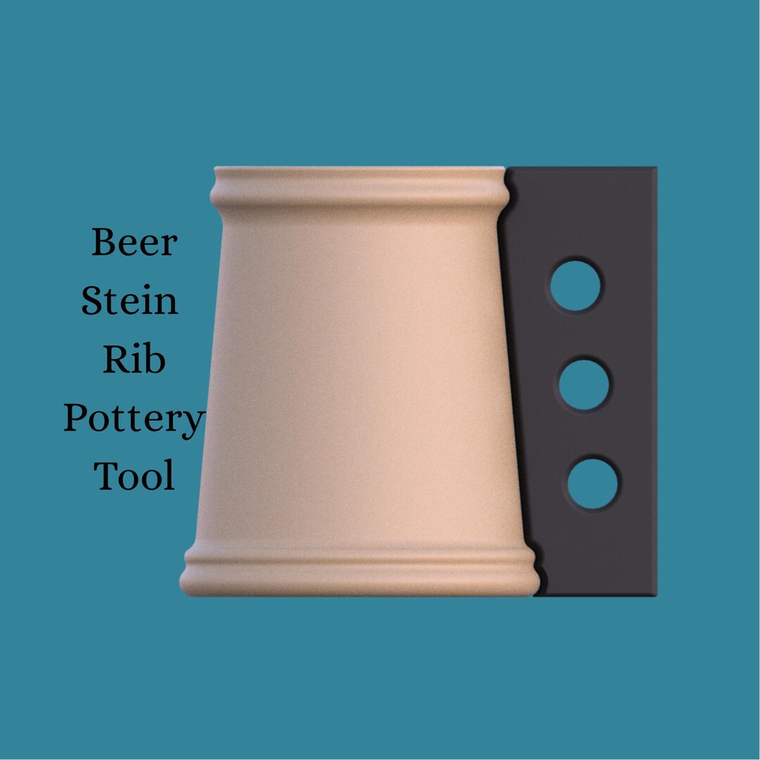 3D Printed Beer Stein Pottery Rib Tool: Clay Shaping Guide - Etsy