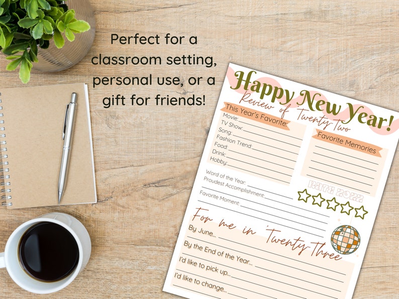 2023 Year in Review Printable, New Years Resolution, Goal Tracker, New ...