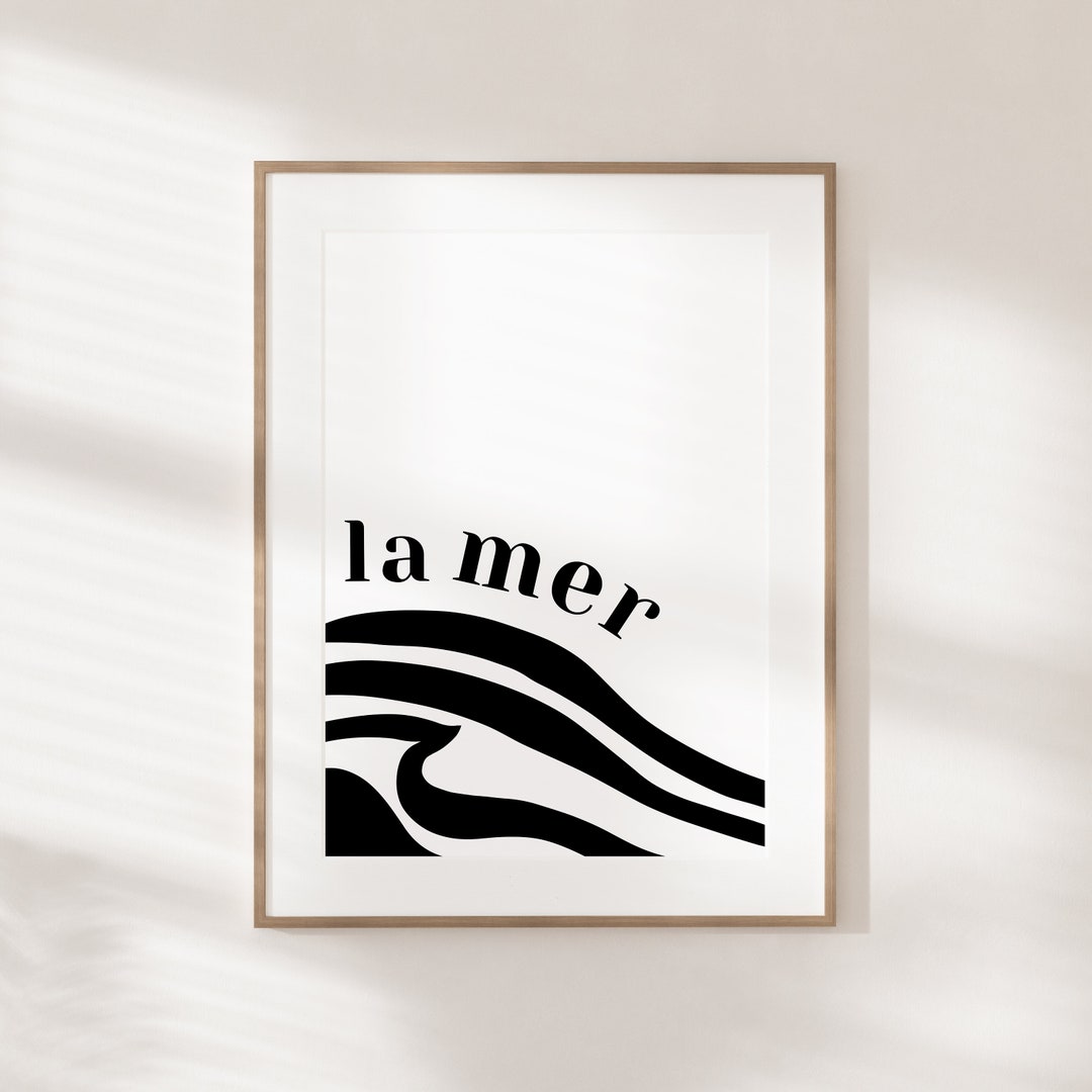 French Poster,quote Wall Art,phrase Poster Printable Wall Art ,la Mer ...