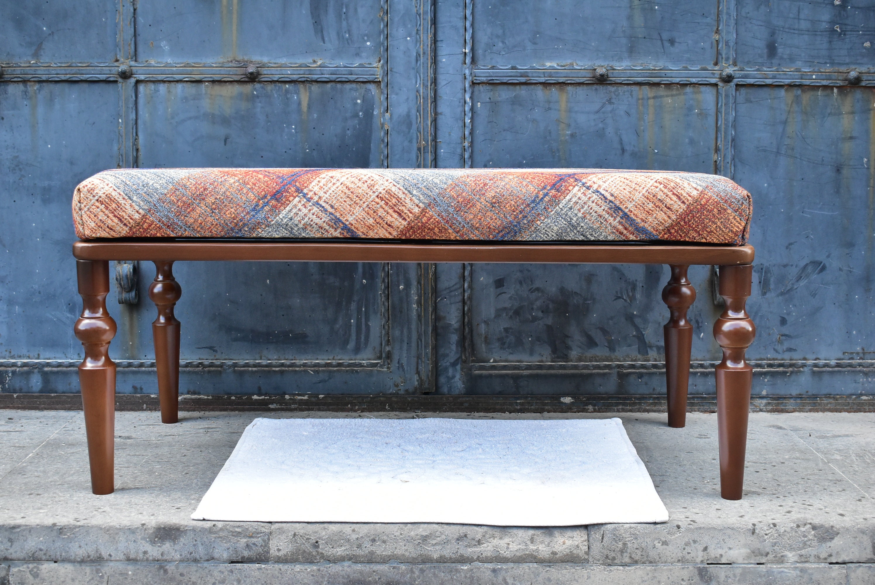 Ottoman Bench Pouf Footstool Wooden Pouf Handmade - Etsy