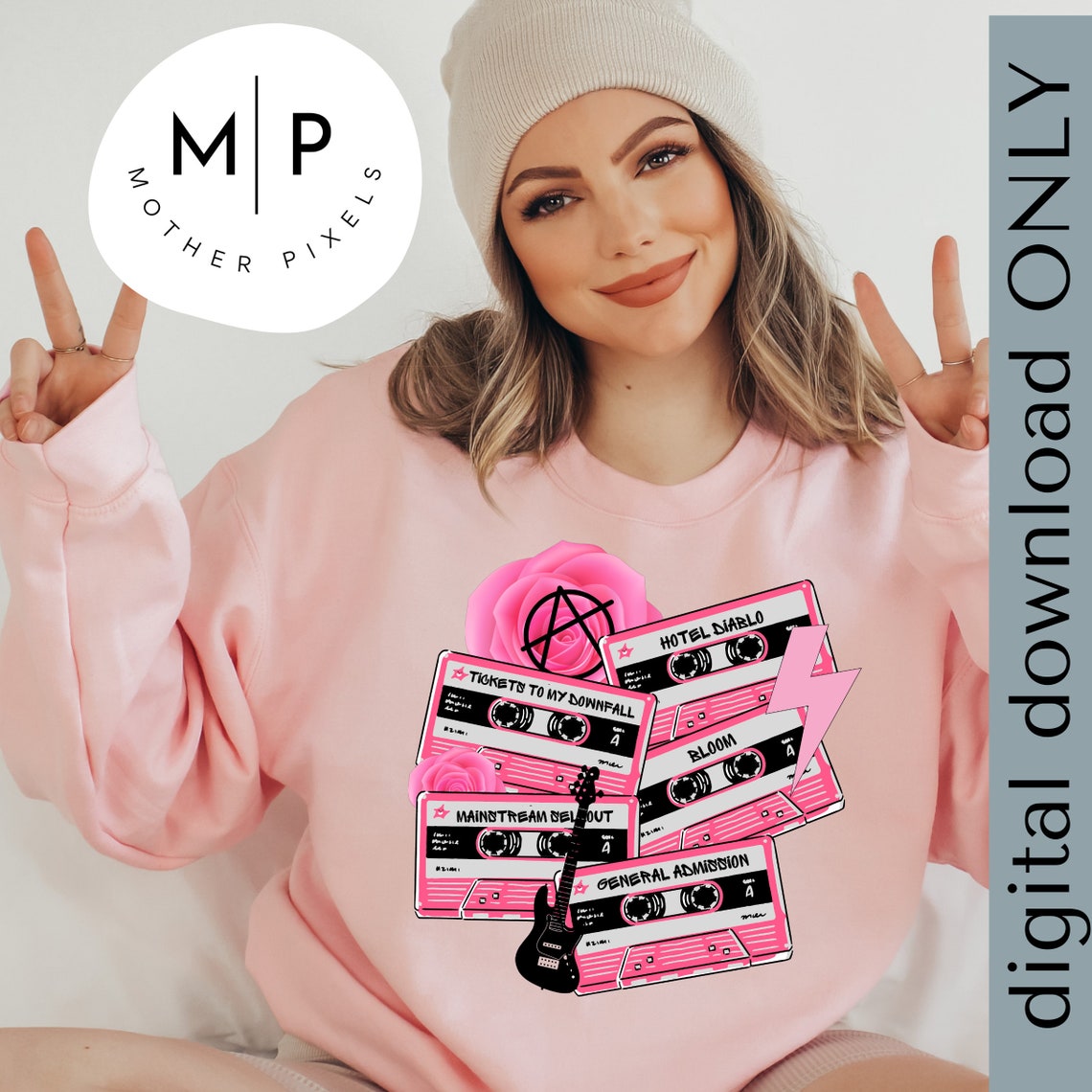 Machine Gun Kelly Cassette Png|sublimation|screen Print|mgk|pink and ...