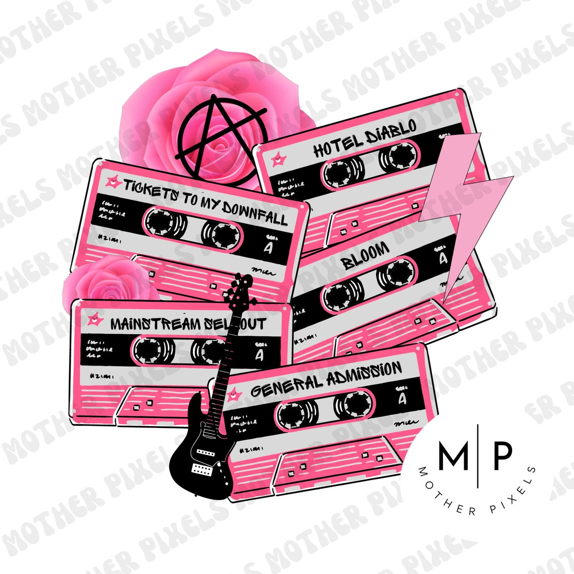 Machine Gun Kelly Cassette Png|sublimation|screen Print|mgk|pink and ...