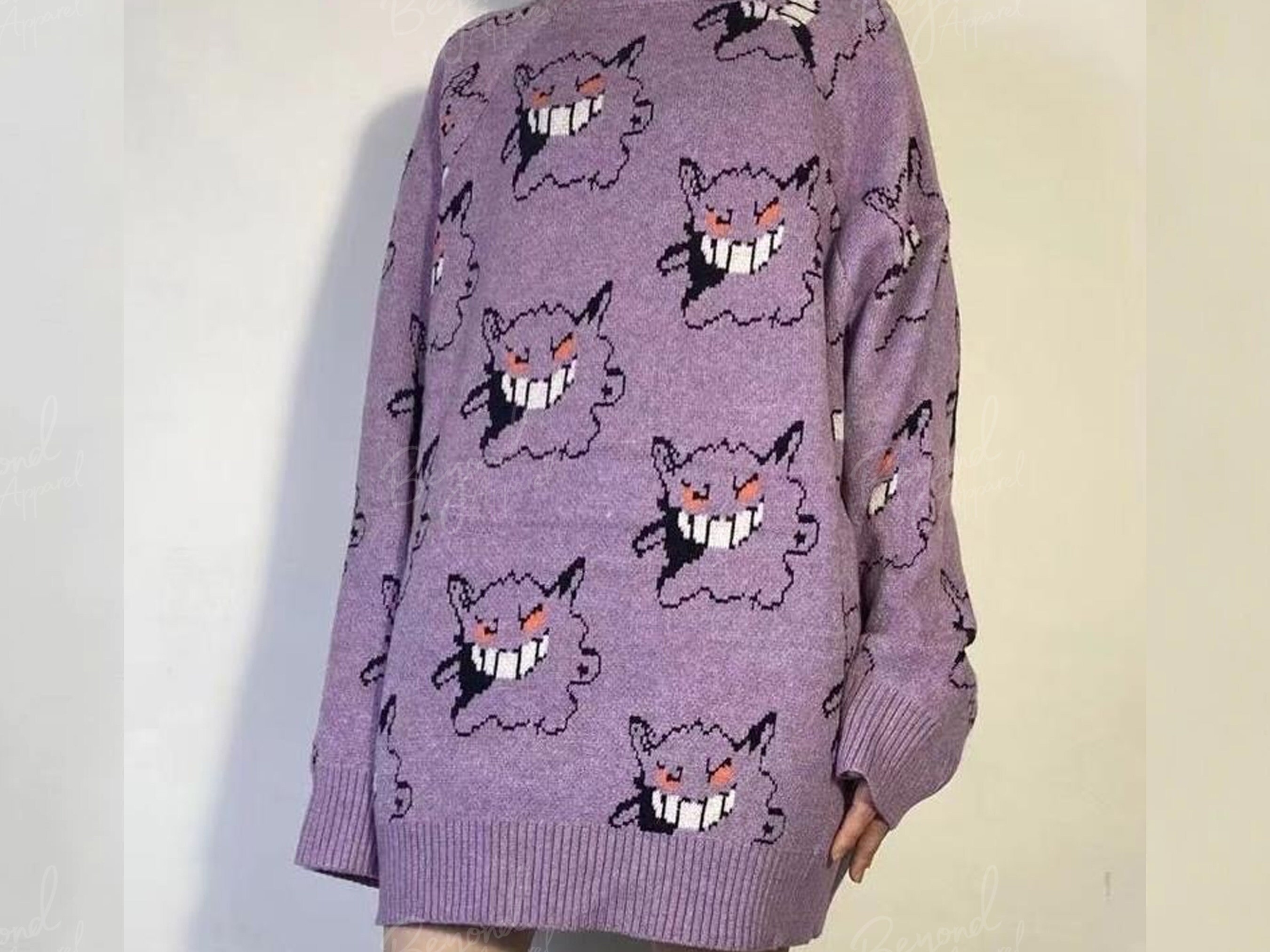 Gengar Pokemon Sweater. Unisex Pokemon Pullover. Japanese - Etsy