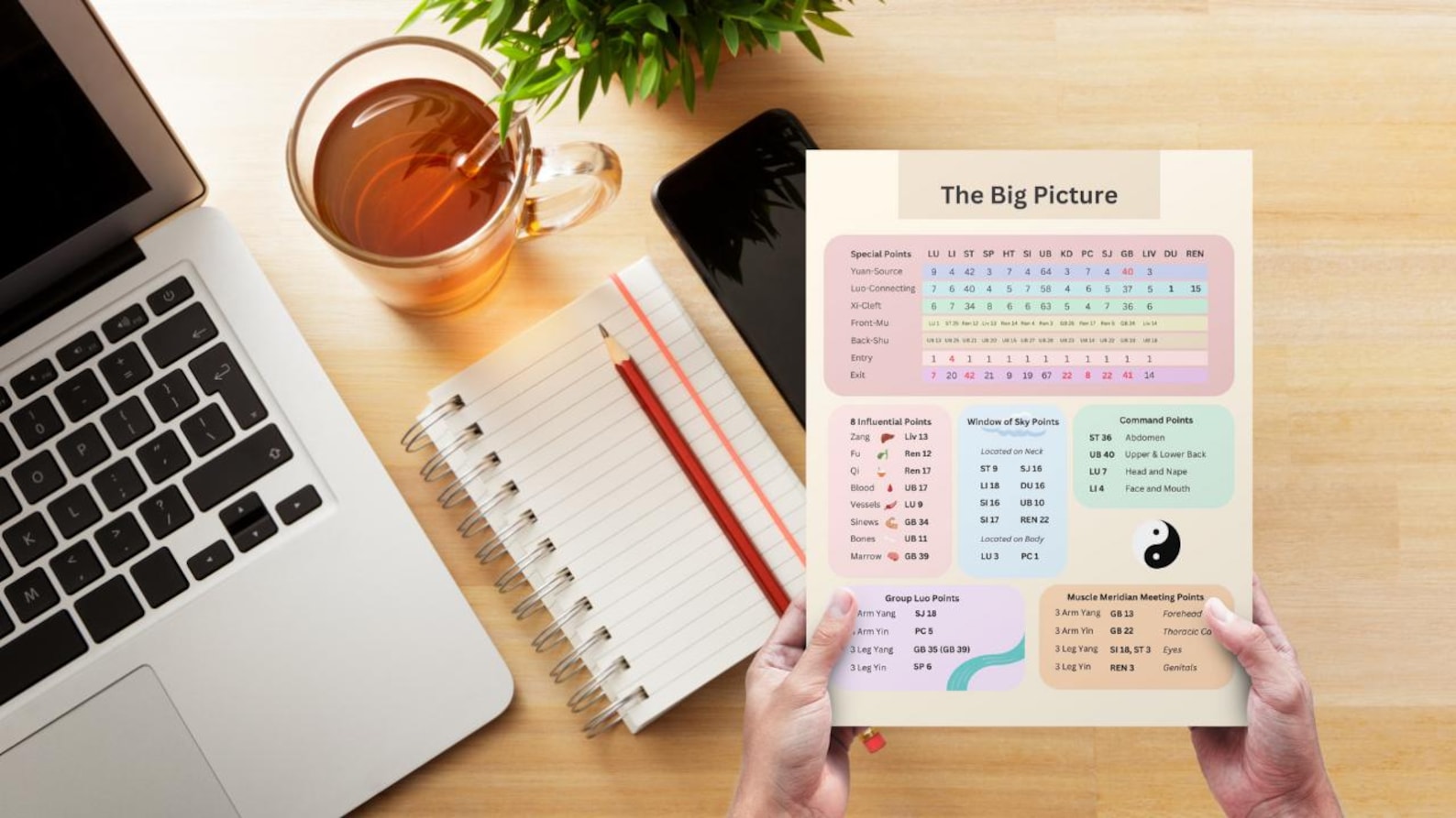 Acupuncture Big Picture Printable Flyer and Digital Tablet Background ...