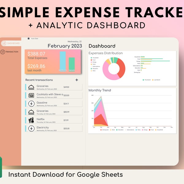 Expense Tracker - Etsy