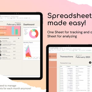 Simple Expense Tracker With Analytic Dashboard - Etsy